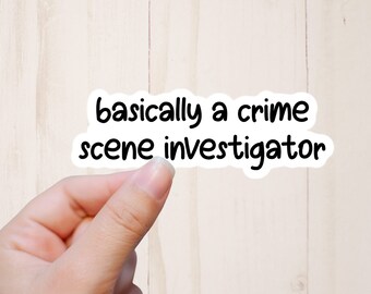 Crime Scene Investigator Stickers - Etsy