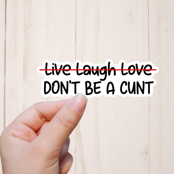Live Laugh Love Cunt - Etsy