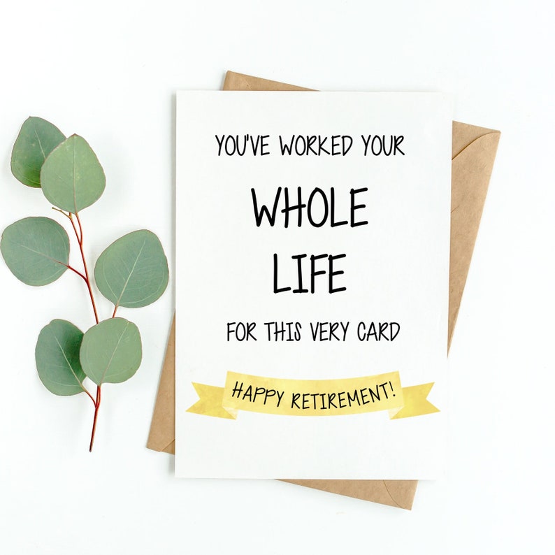 Happy Retirement Card Funny Cards Retirement Gift - Etsy