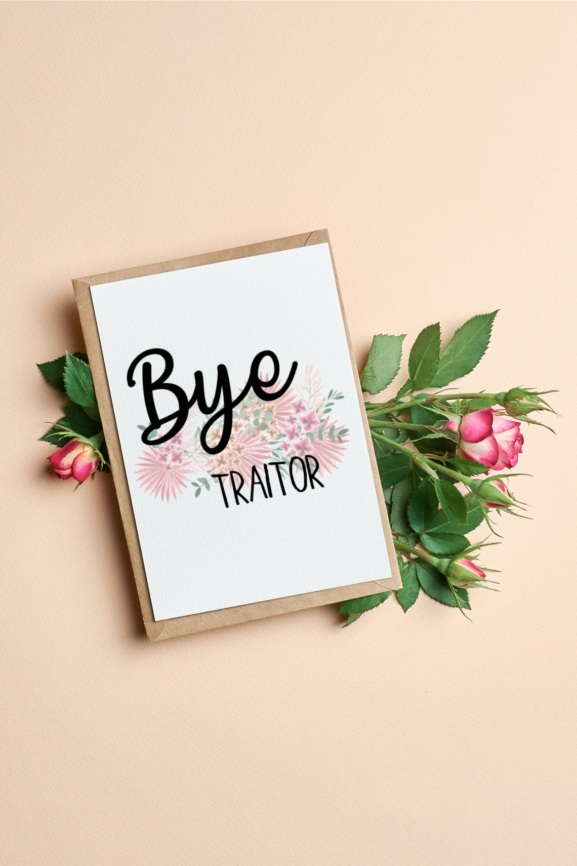 Bye Traitor Coworker Leaving Card Co-worker Going Away Card | Etsy