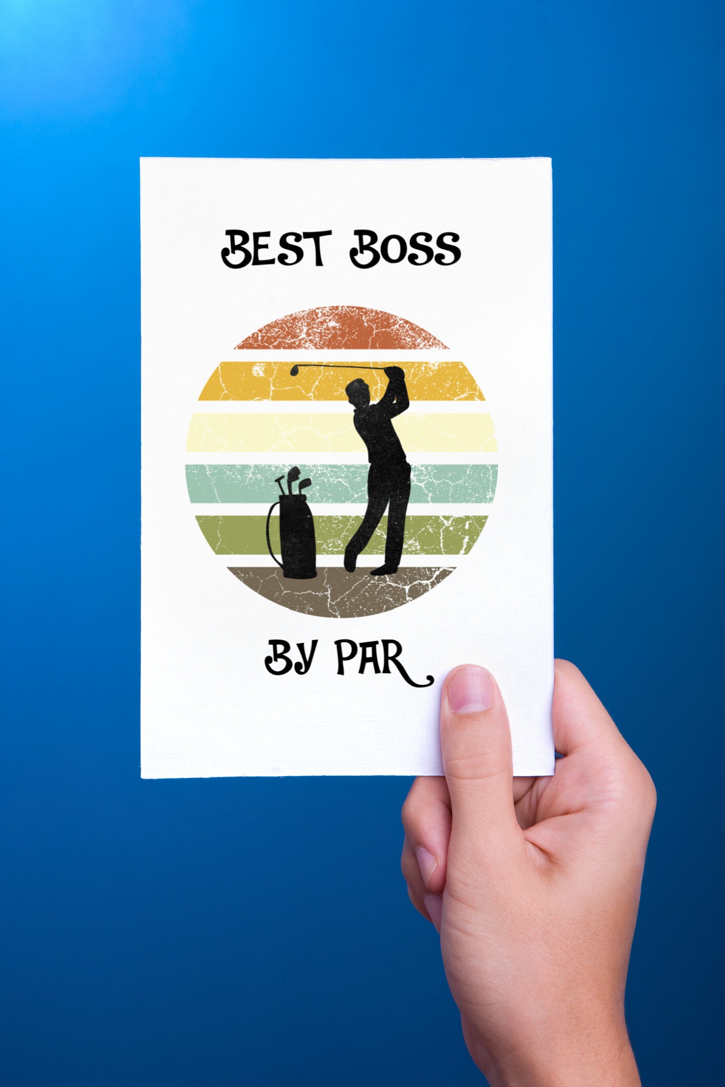 Boss Card Best Boss by Par Golf Puns Boss's Day Card - Etsy