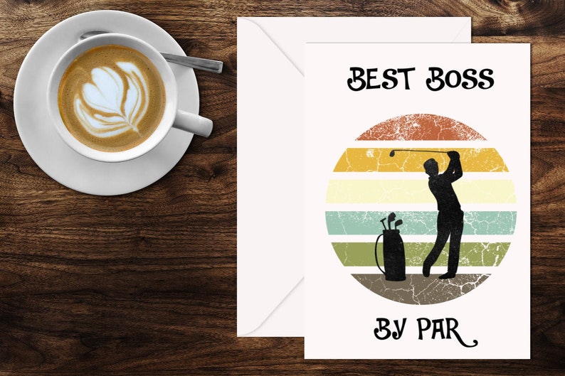 Boss Card Best Boss by Par Golf Puns Boss's Day Card - Etsy