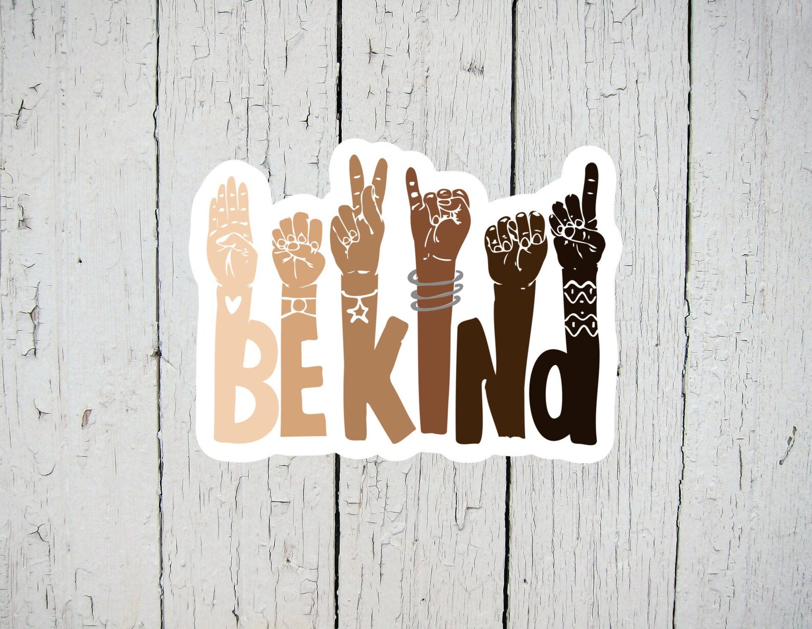 Be Kind Sign Language Sticker Kindness Diversity Sticker | Etsy