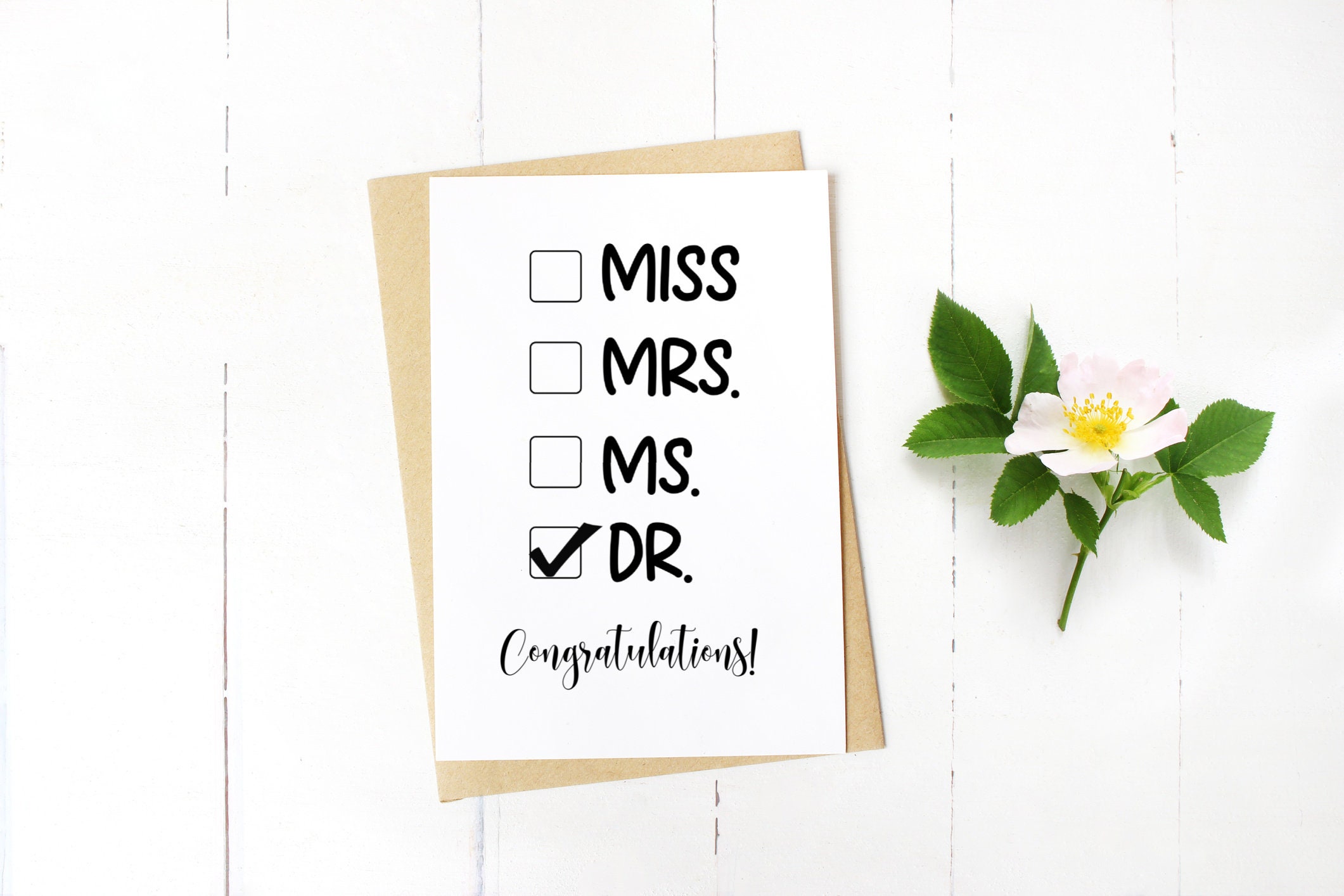 Congrats Doctor Card Medical School Graduation Card Female | Etsy
