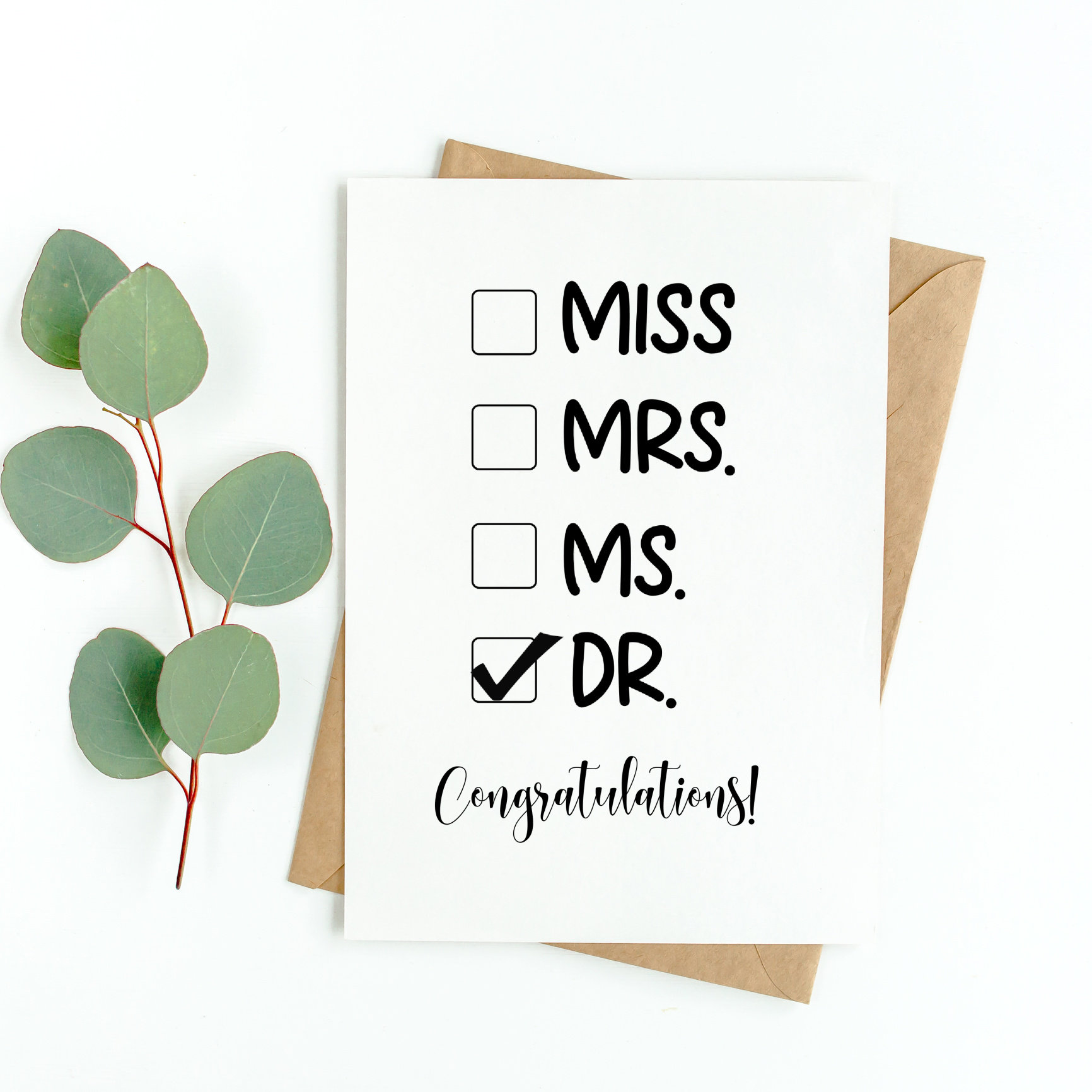 Congrats Doctor Card Medical School Graduation Card Female | Etsy