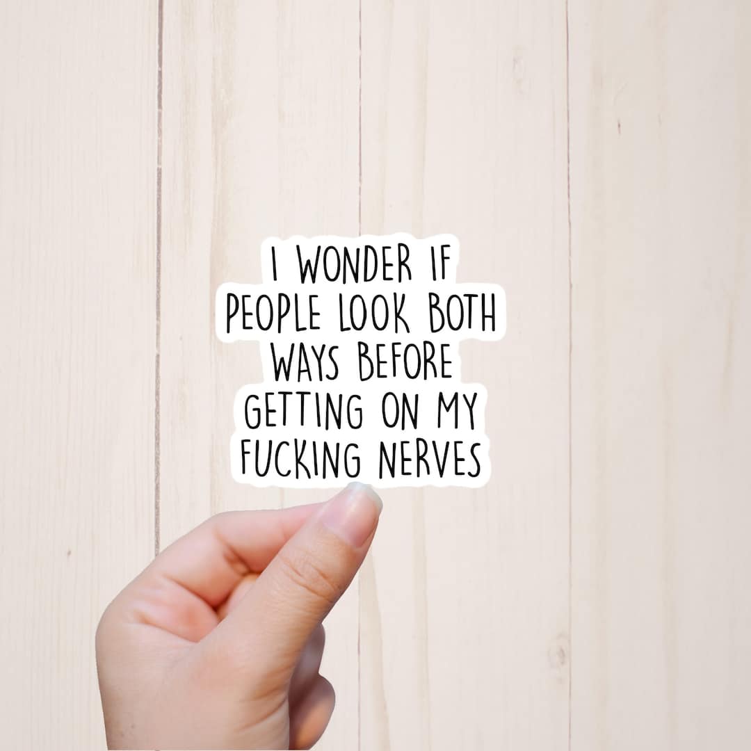 Snarky Sarcastic Stickers, Adult Humor, Funny Water Resistant Computer ...