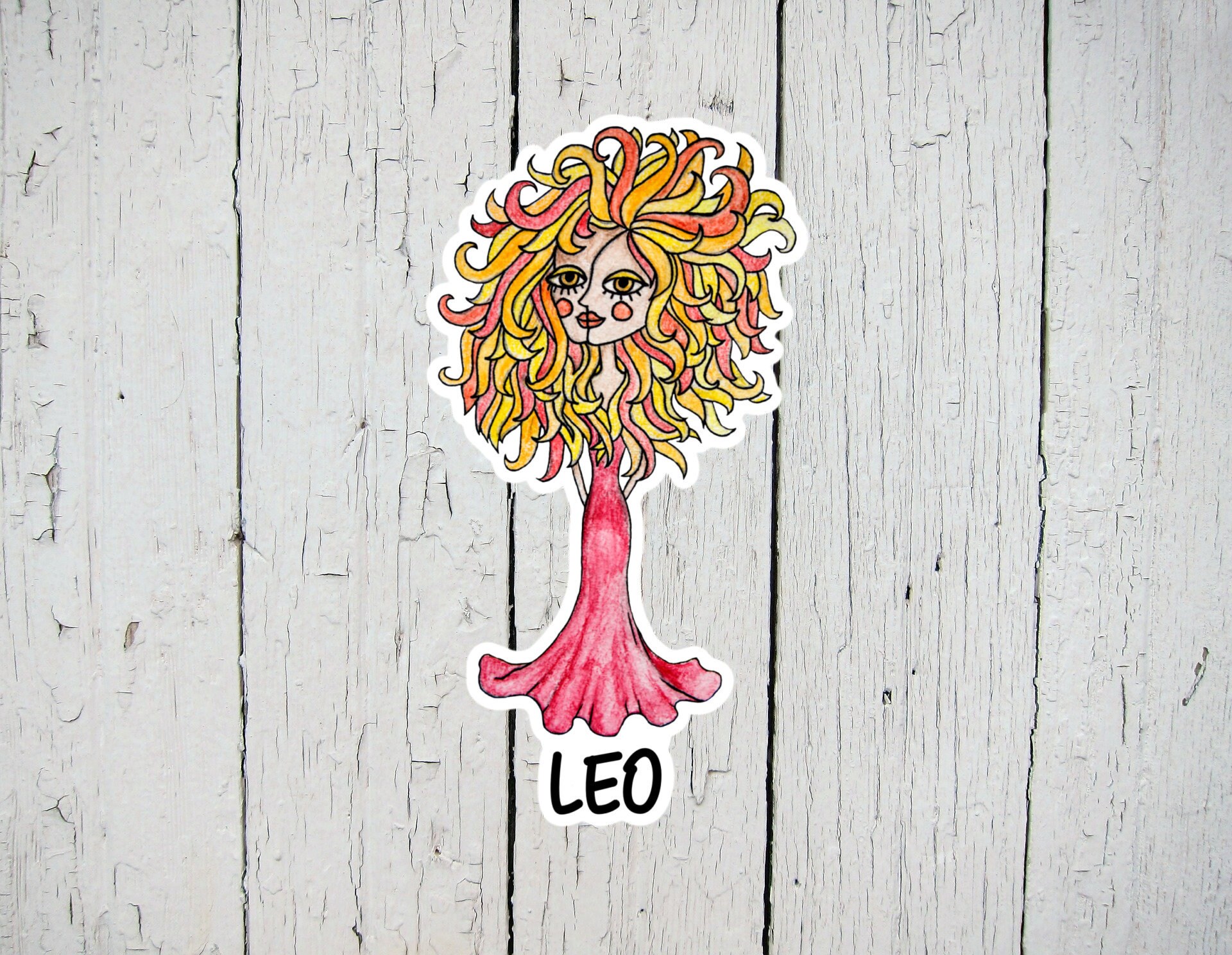 Leo Sticker Zodiac Sign Astrology Stickers Diary Stickers | Etsy