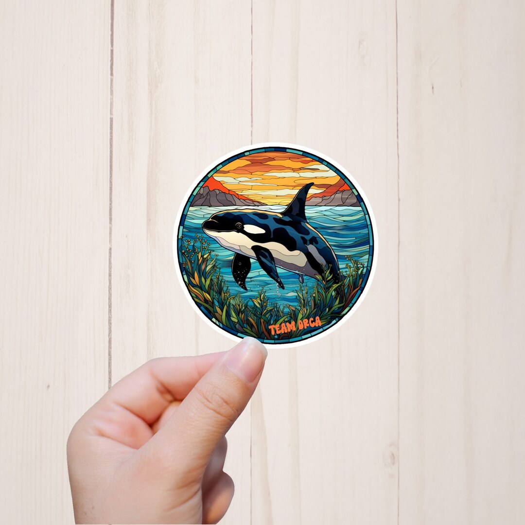 Team Orca Orca Stickers Water Resistant Killer Whale - Etsy