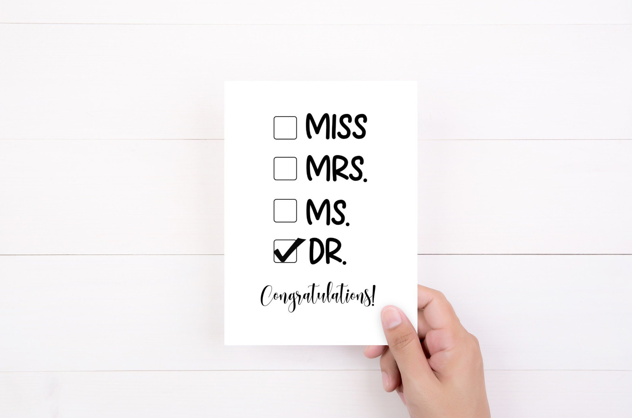 Congrats Doctor Card, Medical School Graduation Card, Female Doctor ...