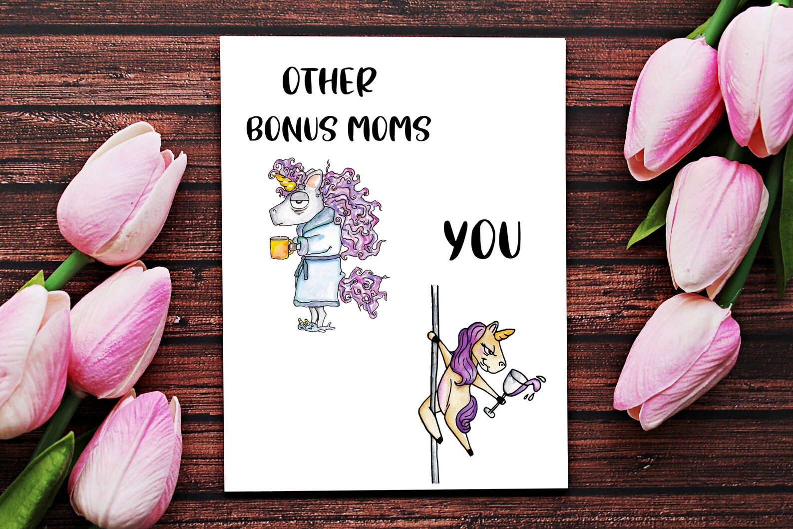 Bonus Mom Card Funny for Step Mother Stepmom Gift Idea - Etsy