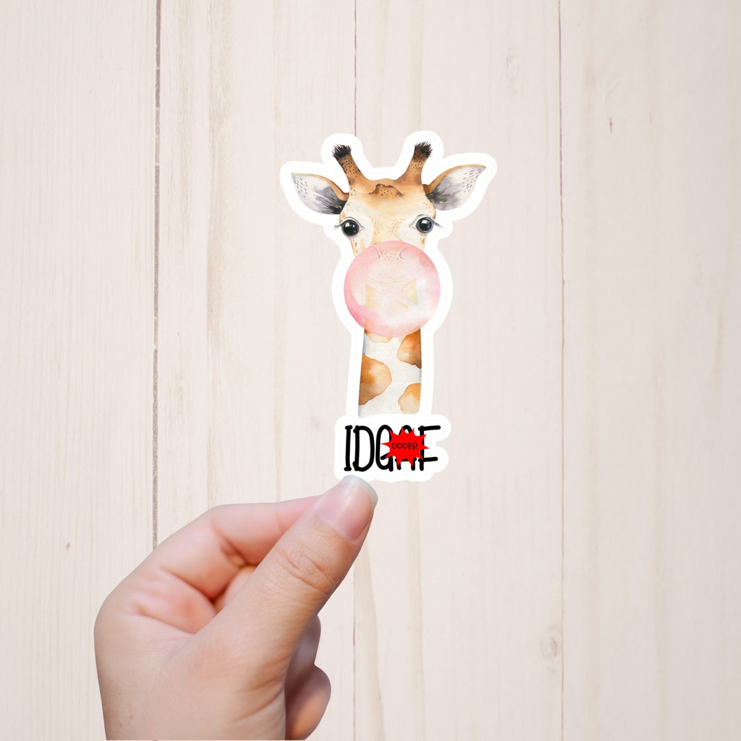 IDGAF Sticker, Funny Stickers, Mature Adult Humor Sticker, Funny ...