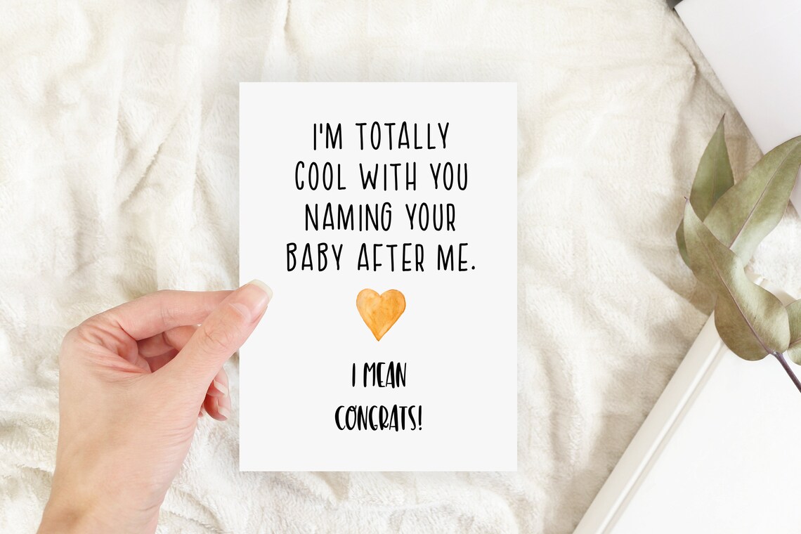Congratulations Baby Card, Funny Baby Greeting Card, New Parents Gift ...