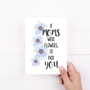Mothers Day Card, Pretty Mother's Day Card, Floral Card, Birthday Card ...