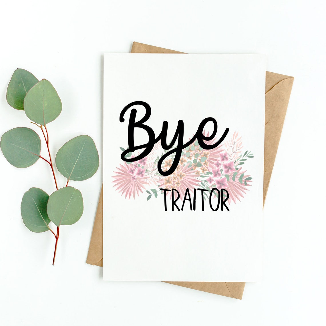 Bye Traitor Coworker Leaving Card Co-worker Going Away Card - Etsy