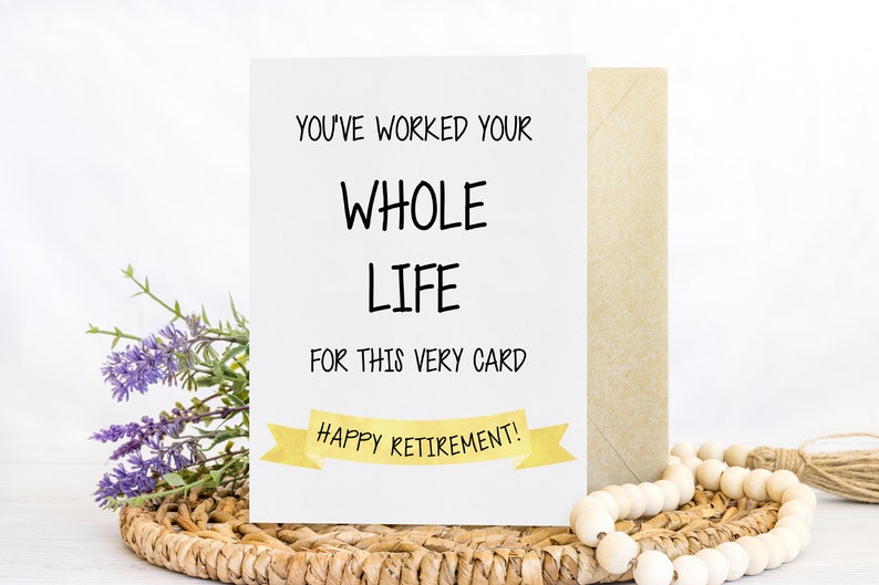 Happy Retirement Card Funny Cards Retirement Gift - Etsy