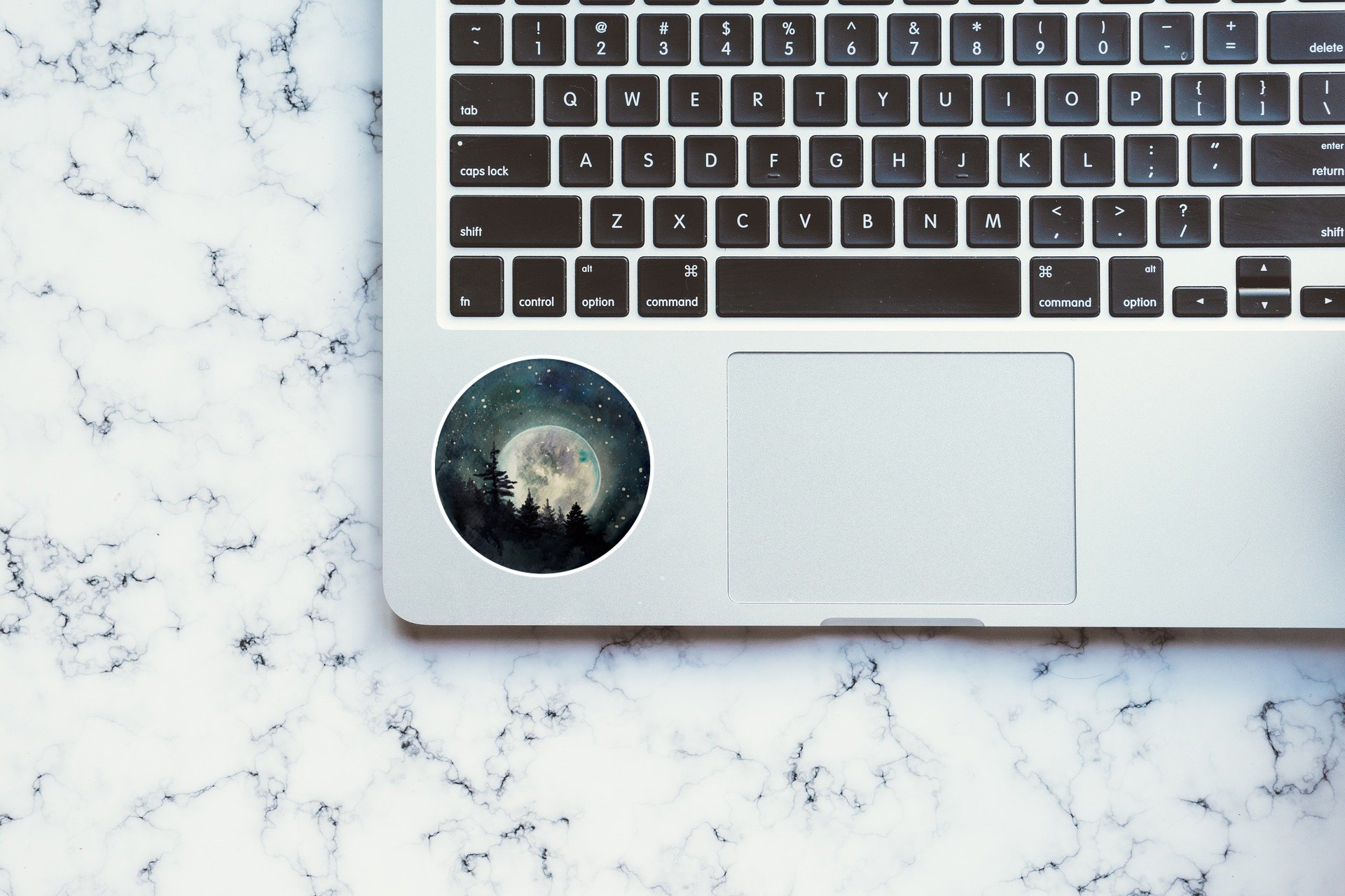 Moon Vinyl Sticker Cool Stickers Laptop Stickers Waterproof | Etsy