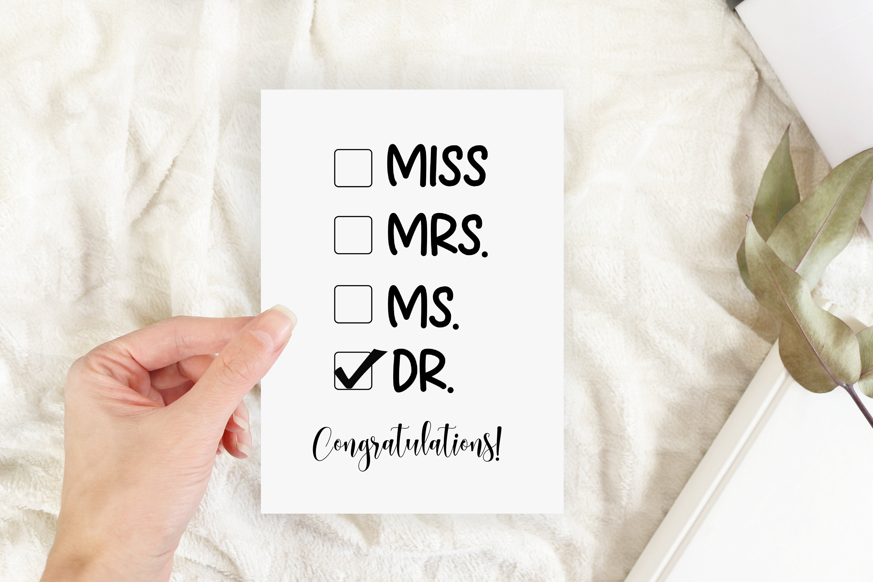 Congrats Doctor Card Medical School Graduation Card Female | Etsy