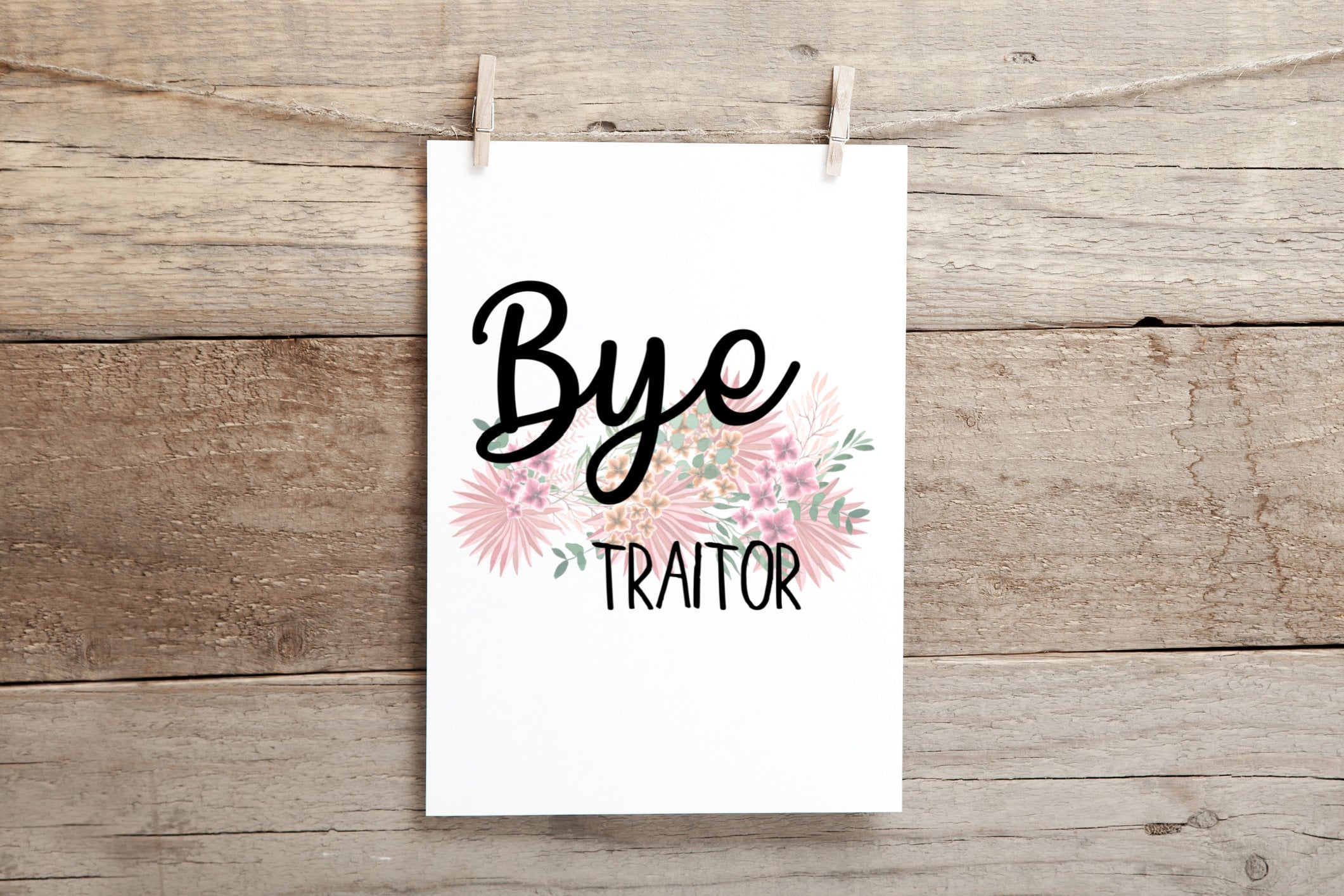 Bye Traitor Coworker Leaving Card Co-worker Going Away Card - Etsy