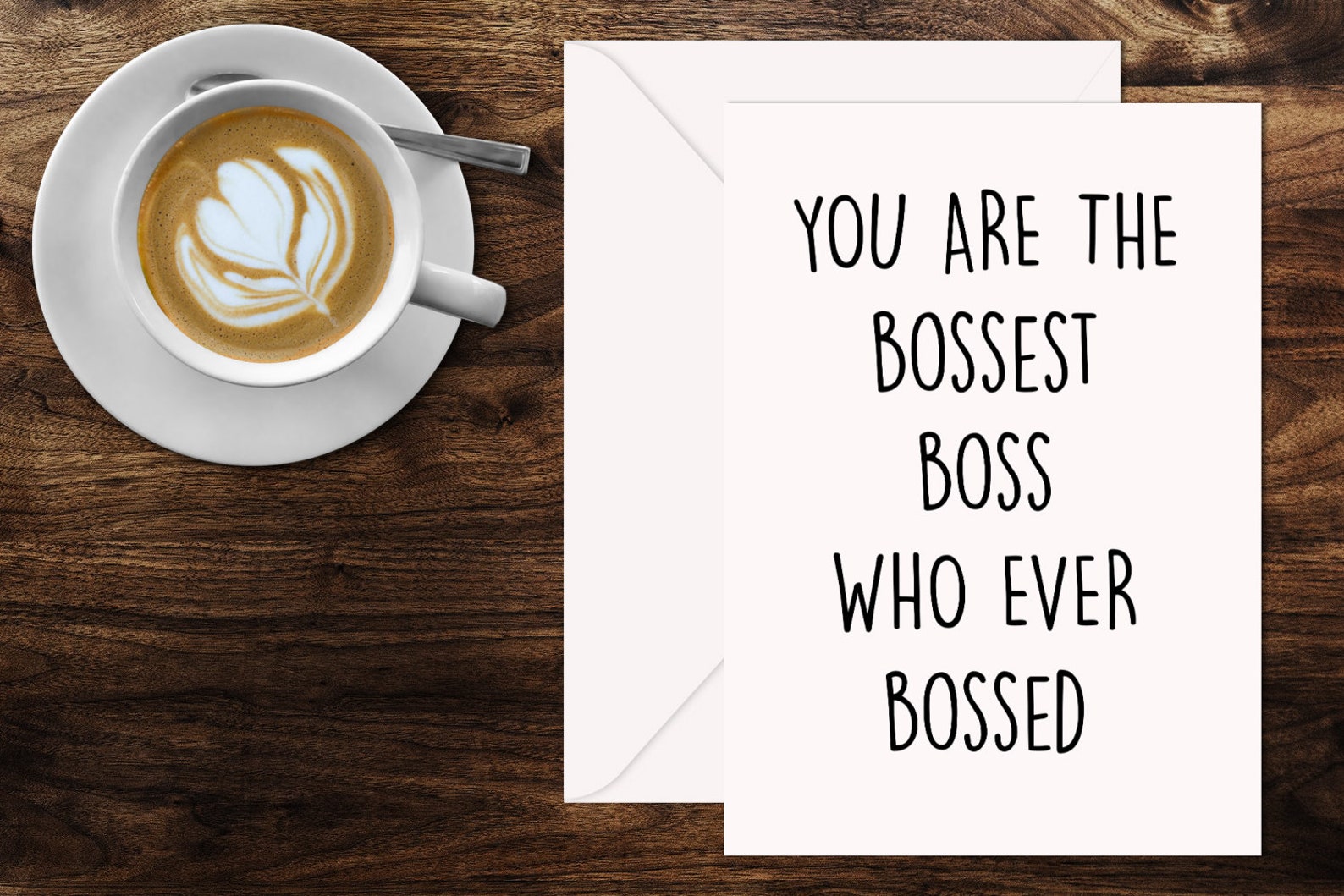Boss Card, Funny Boss Appreciation Day Card, Sarcastic Cards, Card From ...