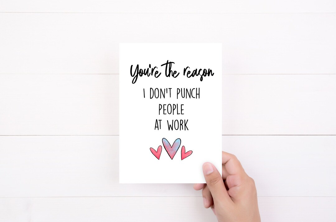 Work Friends, Funny Cards, Coworker Gift, Sarcastic Cards, Co-worker ...