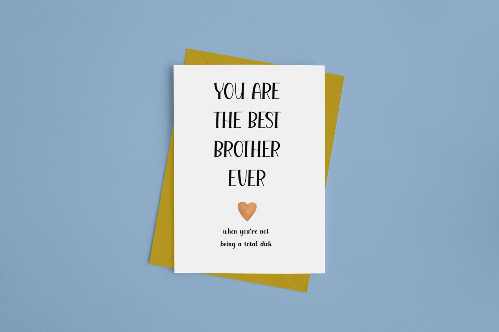 Best Brother Card Funny Rude Birthday Card for Brother Funny - Etsy