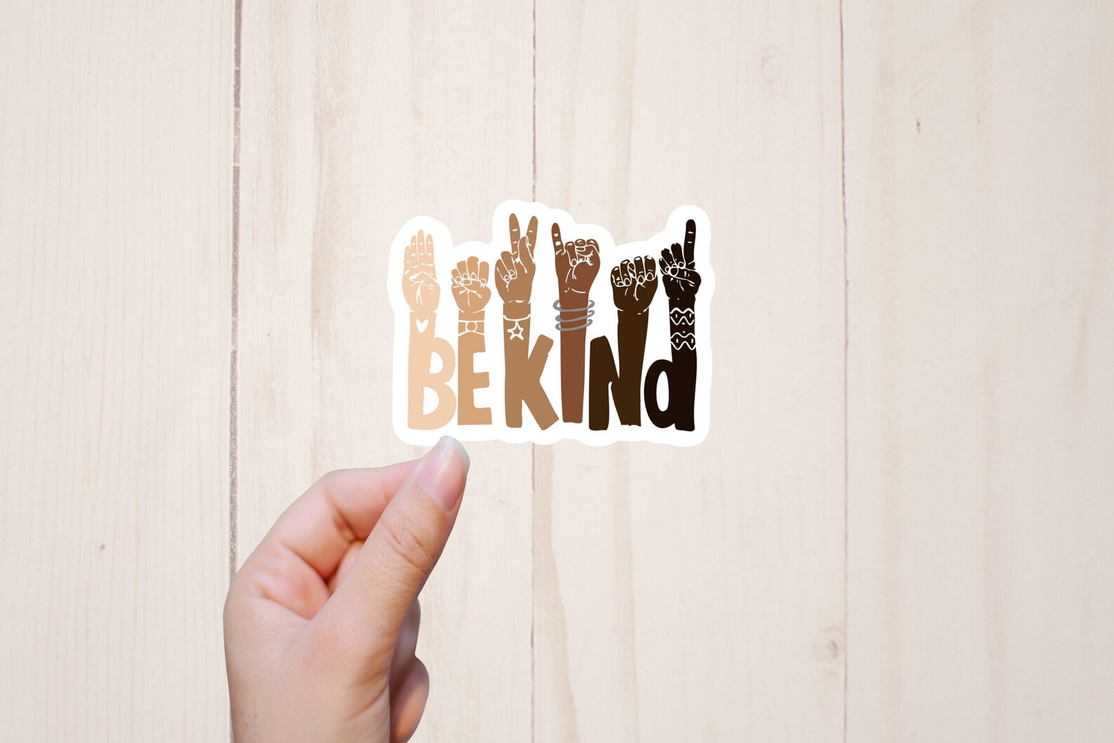Be Kind Sign Language Sticker Kindness Diversity Sticker | Etsy