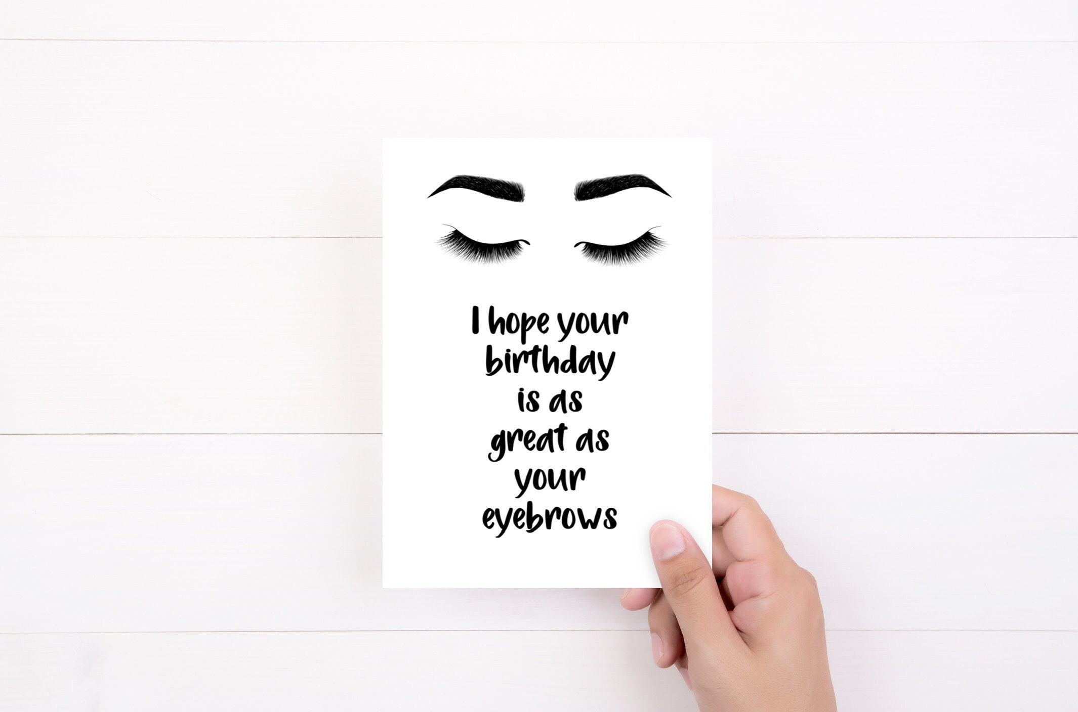 Friend Birthday Card Happy Birthday Card Makeup Artist Card - Etsy