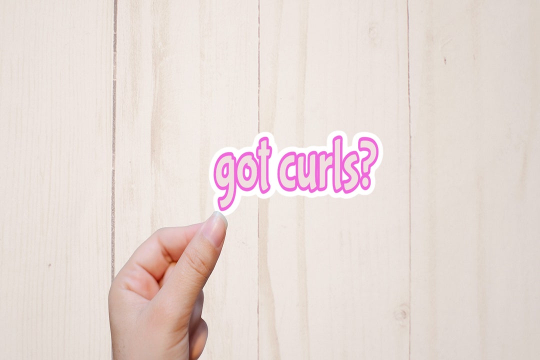 Curly Hair Stickers, Got Curls?, Natural Hair Sticker, Laptop Water ...