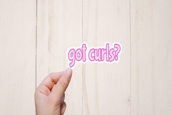 Curly Hair Stickers Got Curls Natural Hair Sticker Laptop | Etsy