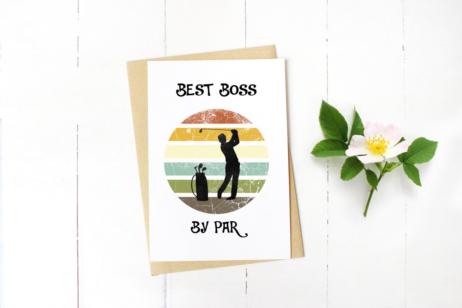 Boss Card, Best Boss by Par, Golf Puns, Boss's Day Card, Card for Boss ...