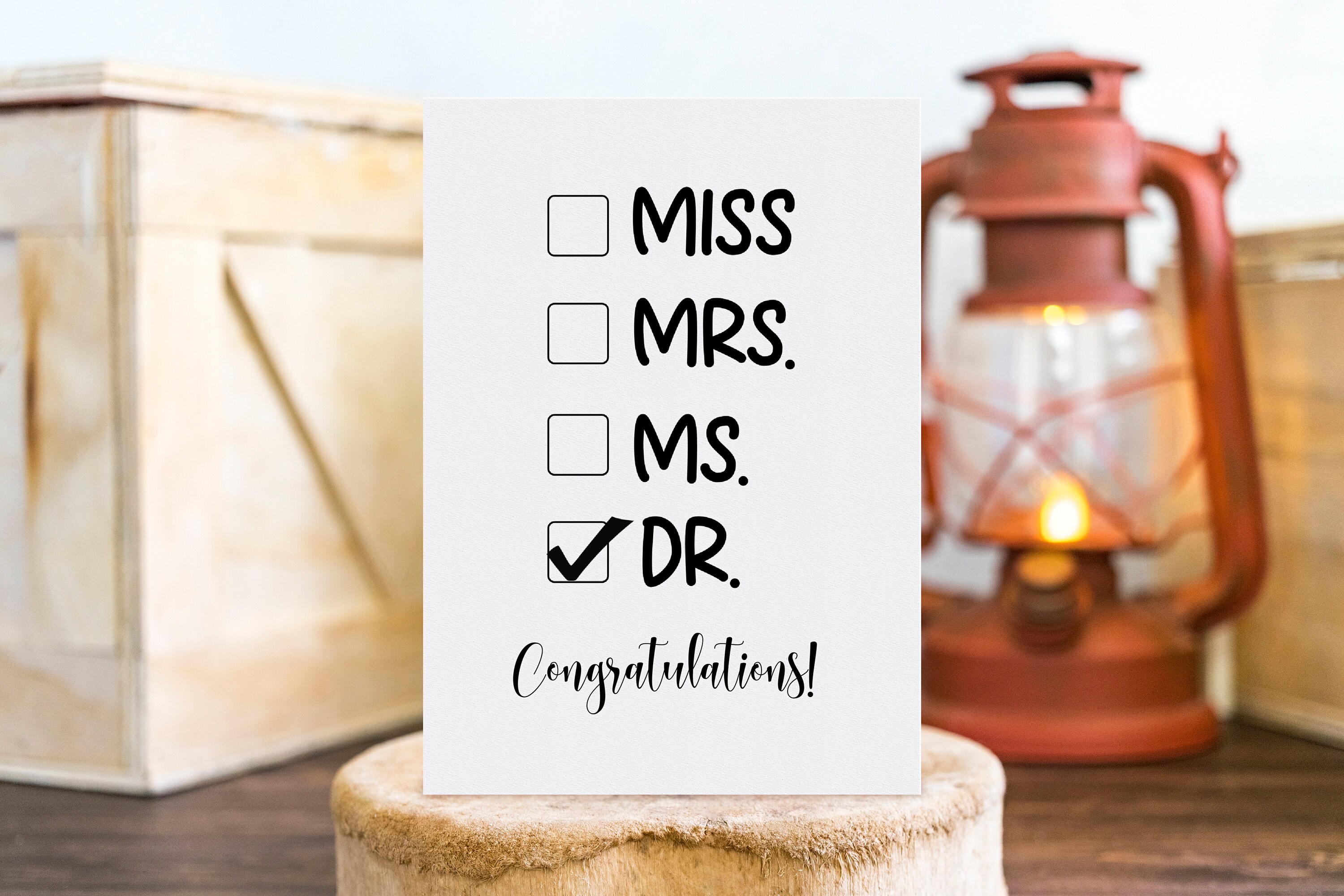Congrats Doctor Card Medical School Graduation Card Female | Etsy