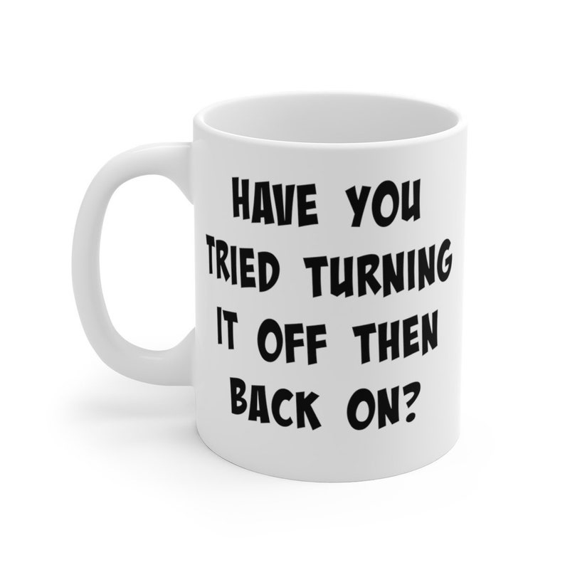 Computer Geek Gift Funny IT Person Coffee Mug Tech Support | Etsy