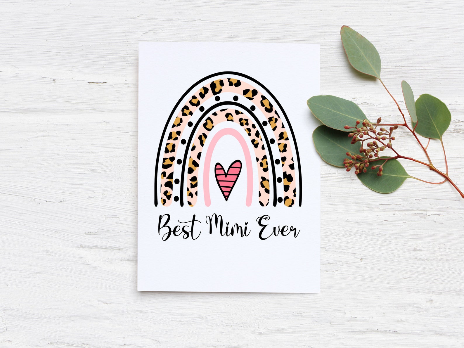Best Mimi Ever Card, Mothers Day Card for Grandmother, Mimi Birthday ...