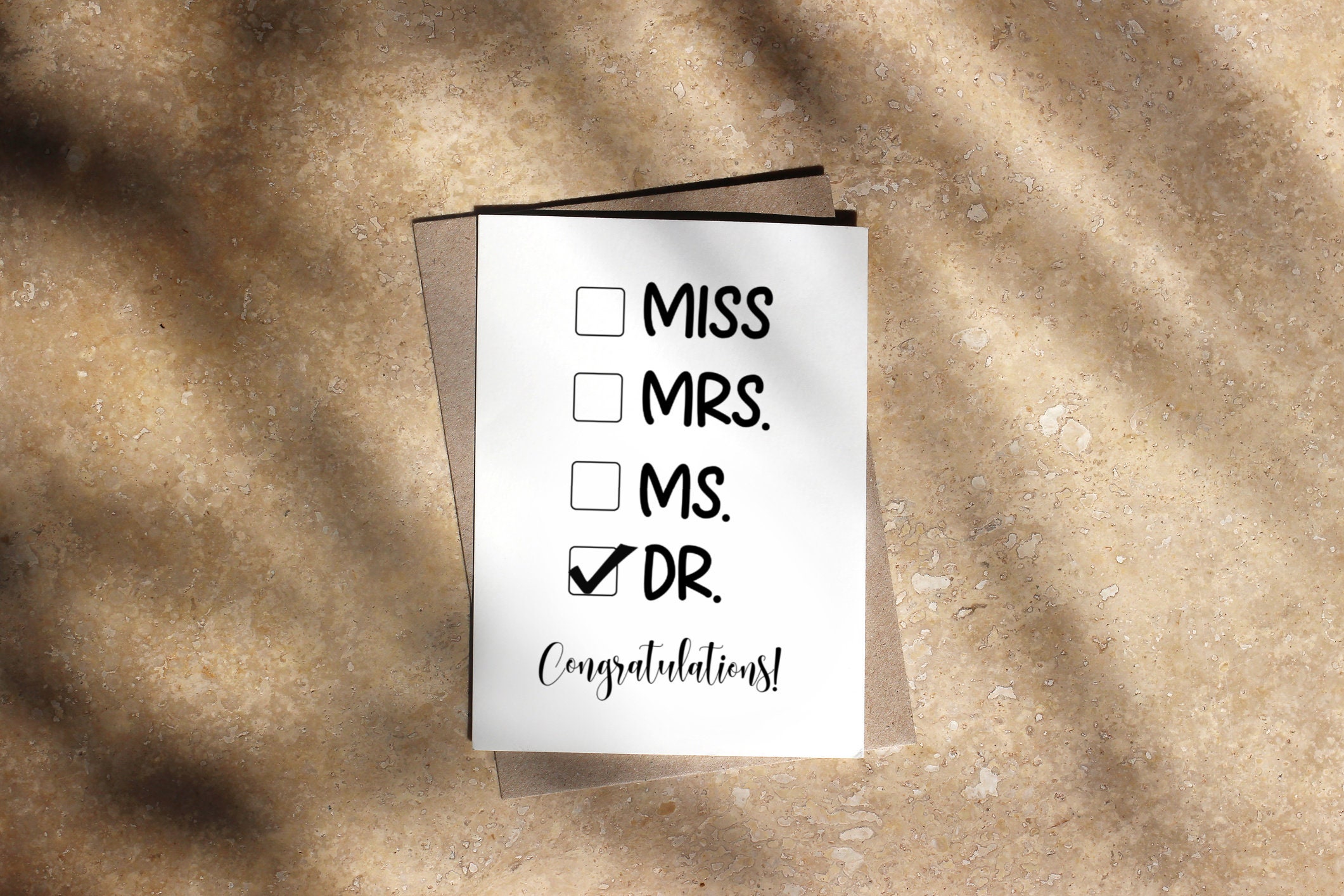 Congrats Doctor Card, Medical School Graduation Card, Female Doctor ...