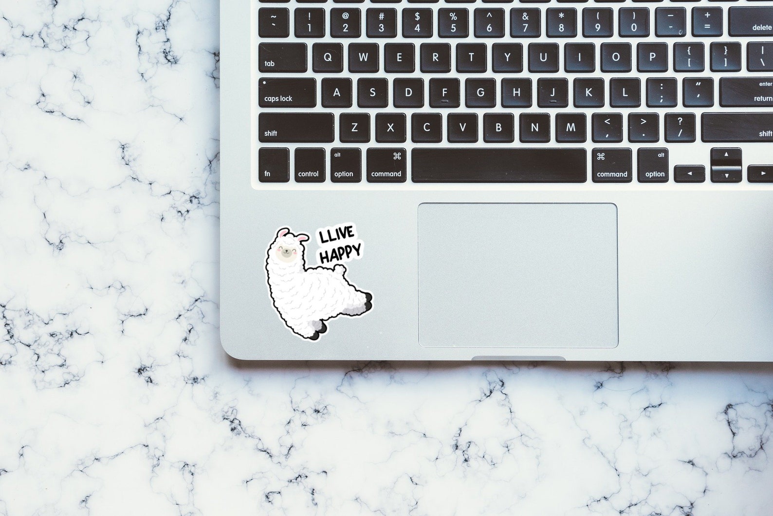 Cute Llama Sticker Live Happy Sticker Cool Laptop Stickers - Etsy