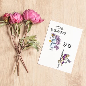 Funny 35th Birthday Unicorn Card, Aging Humor Gift Idea - Etsy