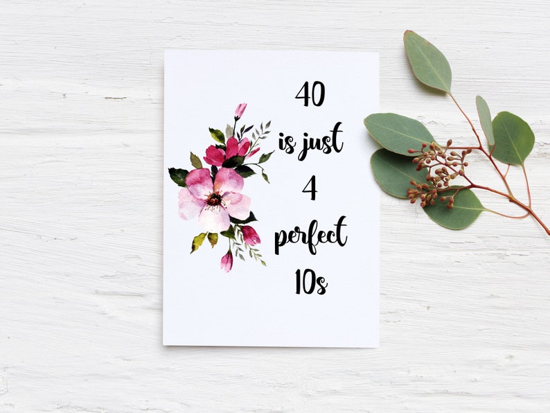 40th Birthday Card Funny Fortieth Adult Birthday Card Womens | Etsy