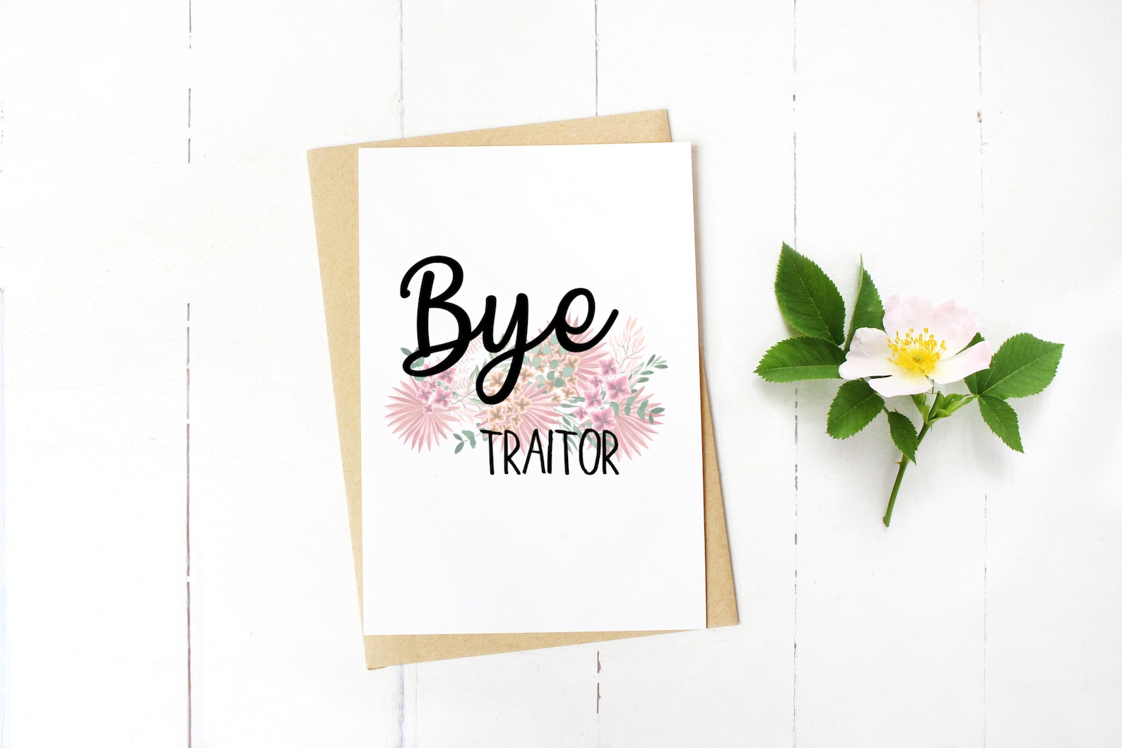 Bye Traitor Coworker Leaving Card Co-worker Going Away Card - Etsy