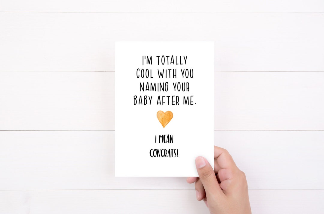 Congratulations Baby Card, Funny Baby Greeting Card, New Parents Gift ...