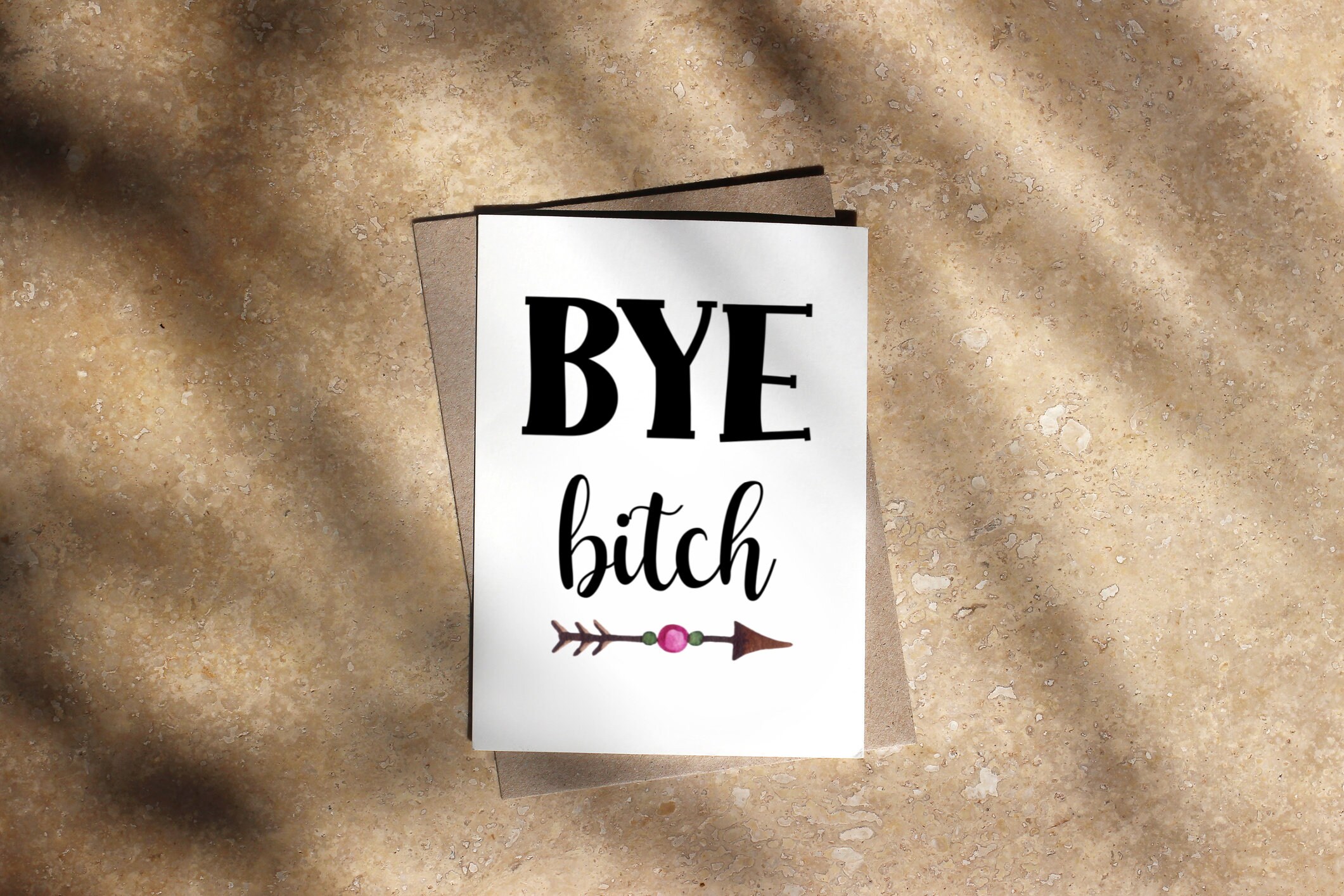 Bye Bitch, Funny Going Away Card, Sarcastic Cards, Goodbye Card for Coworker or Friend, Funny ...