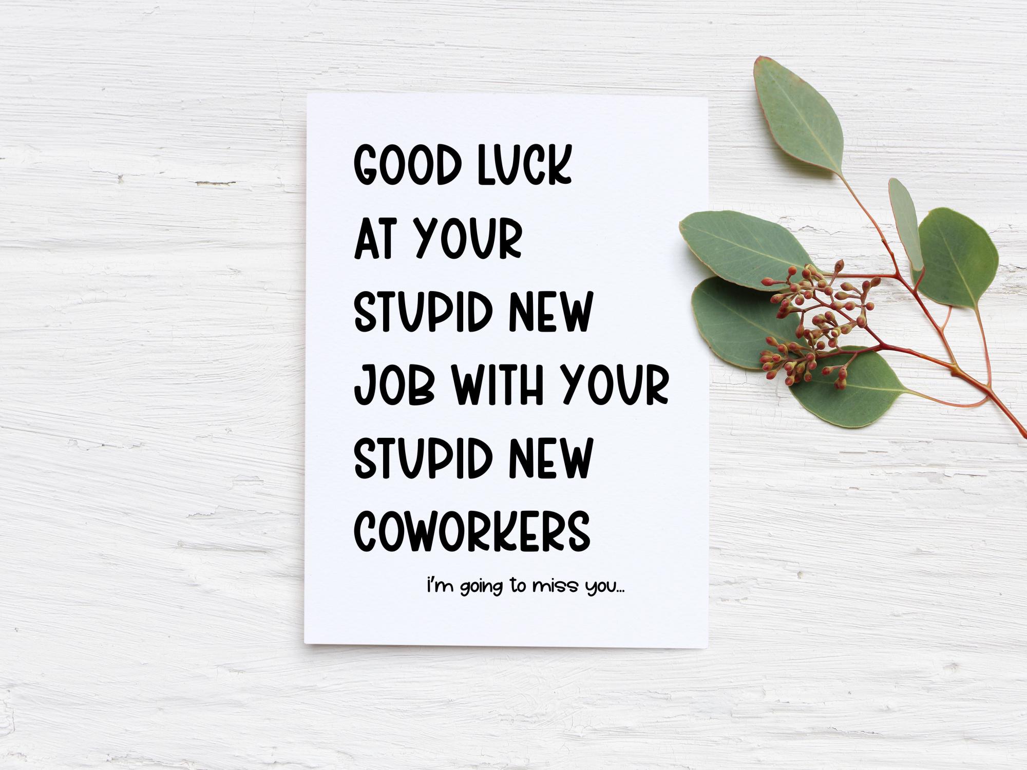 Coworker Leaving Card, Co-worker Going Away Card, Card for Coworker, Co ...