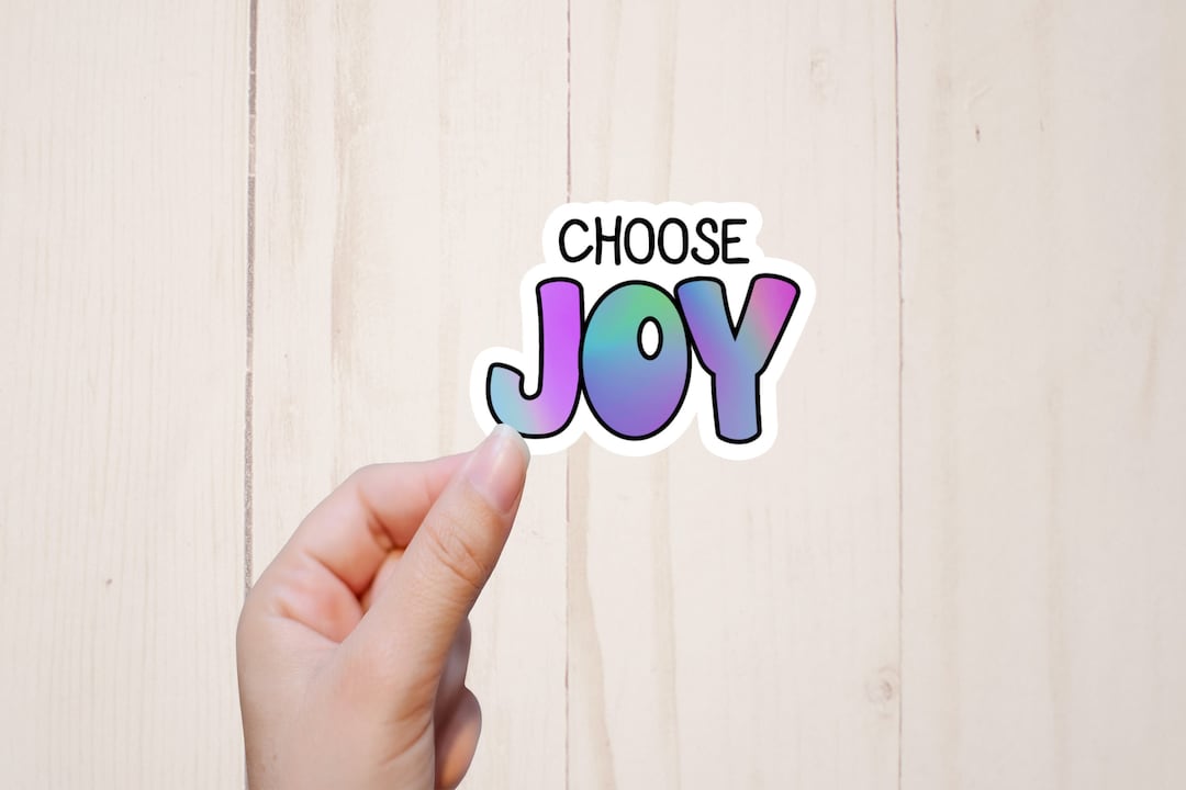 Choose Joy Sticker Aesthetic Stickers Water Bottle Sticker - Etsy