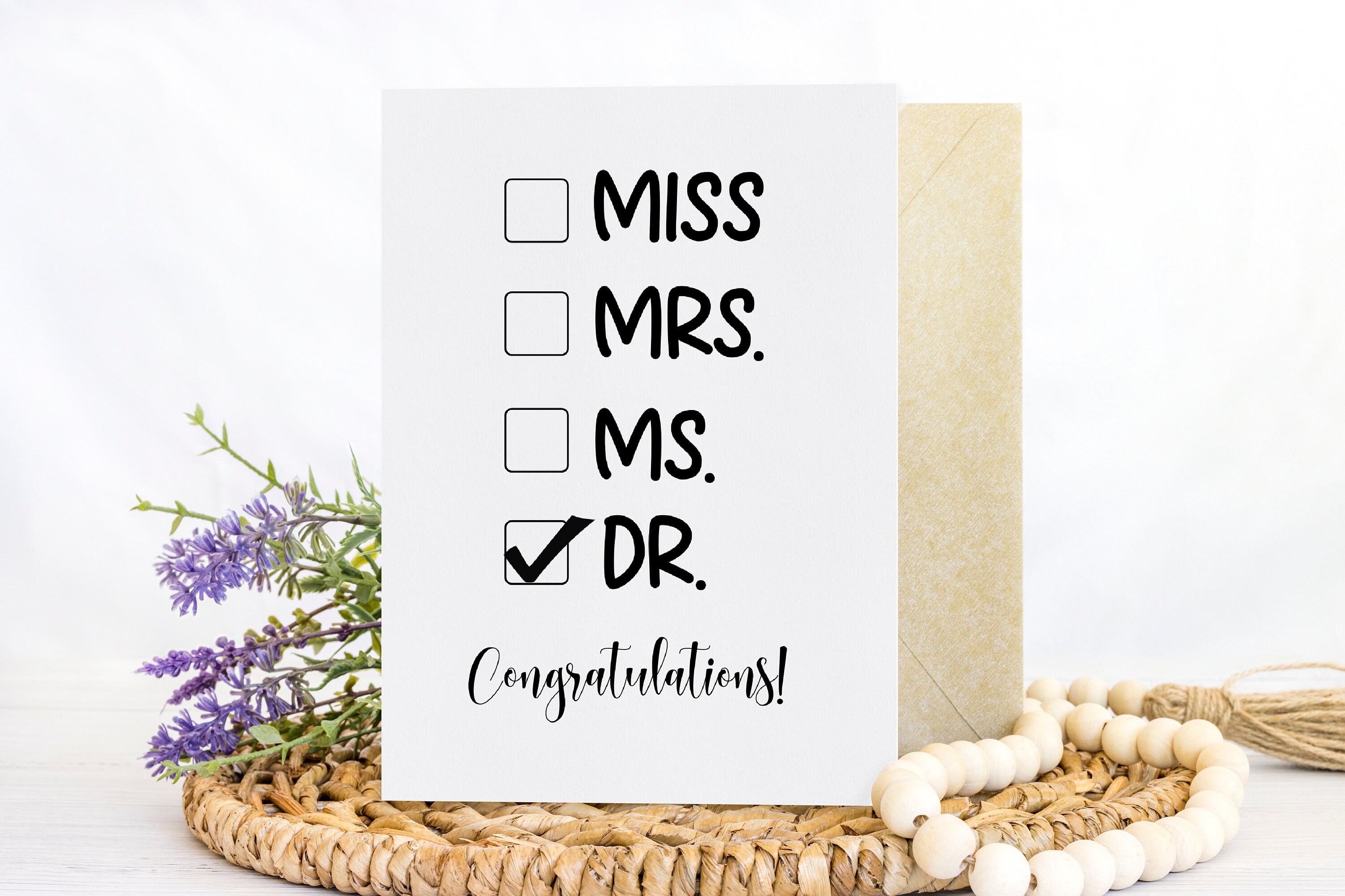 Congrats Doctor Card Medical School Graduation Card Female | Etsy
