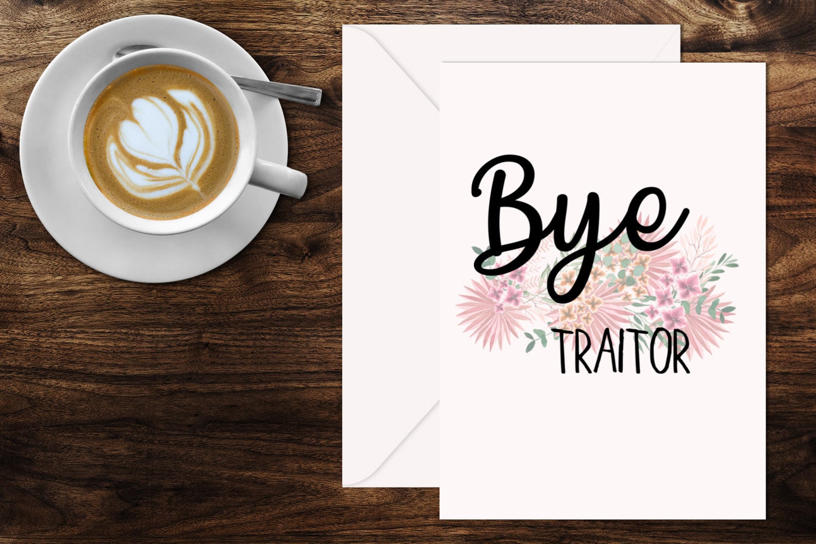 Bye Traitor Coworker Leaving Card Co-worker Going Away Card - Etsy