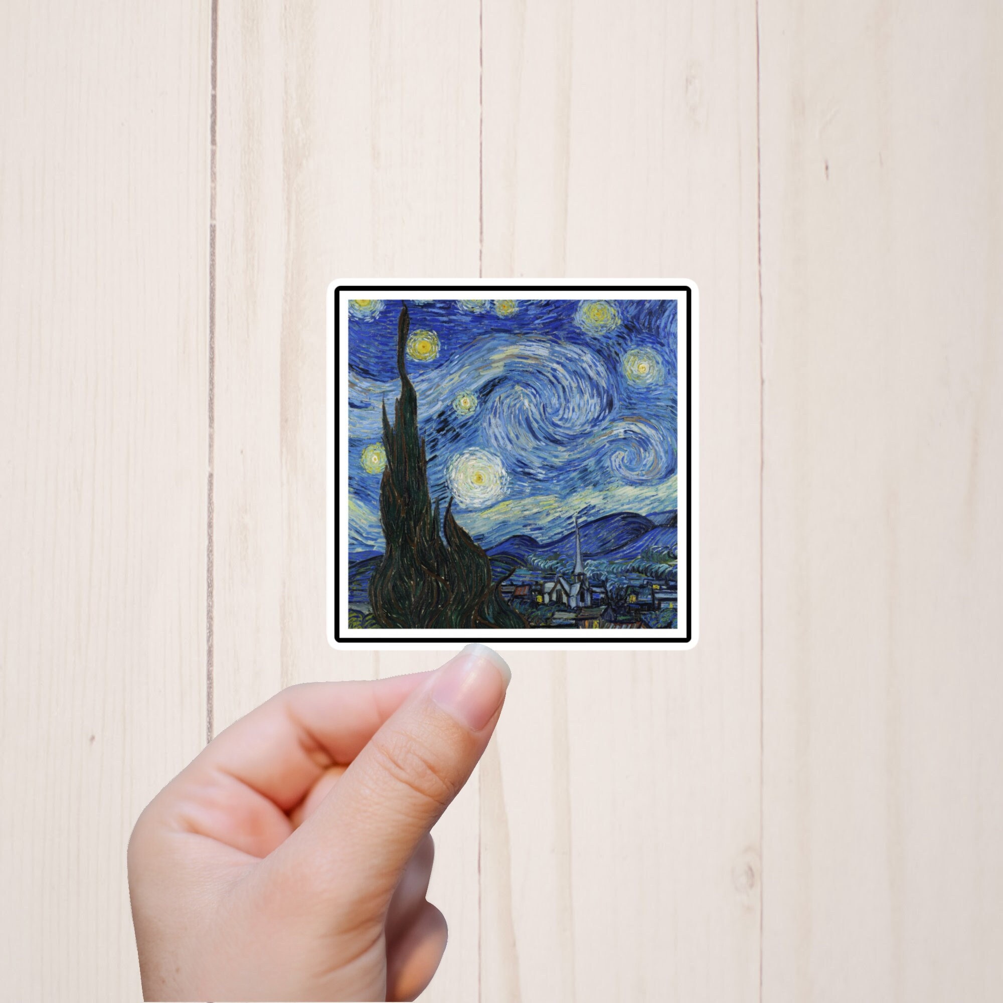 Starry Night Sticker Van Gogh Sticker Artsy Gift Laptop - Etsy