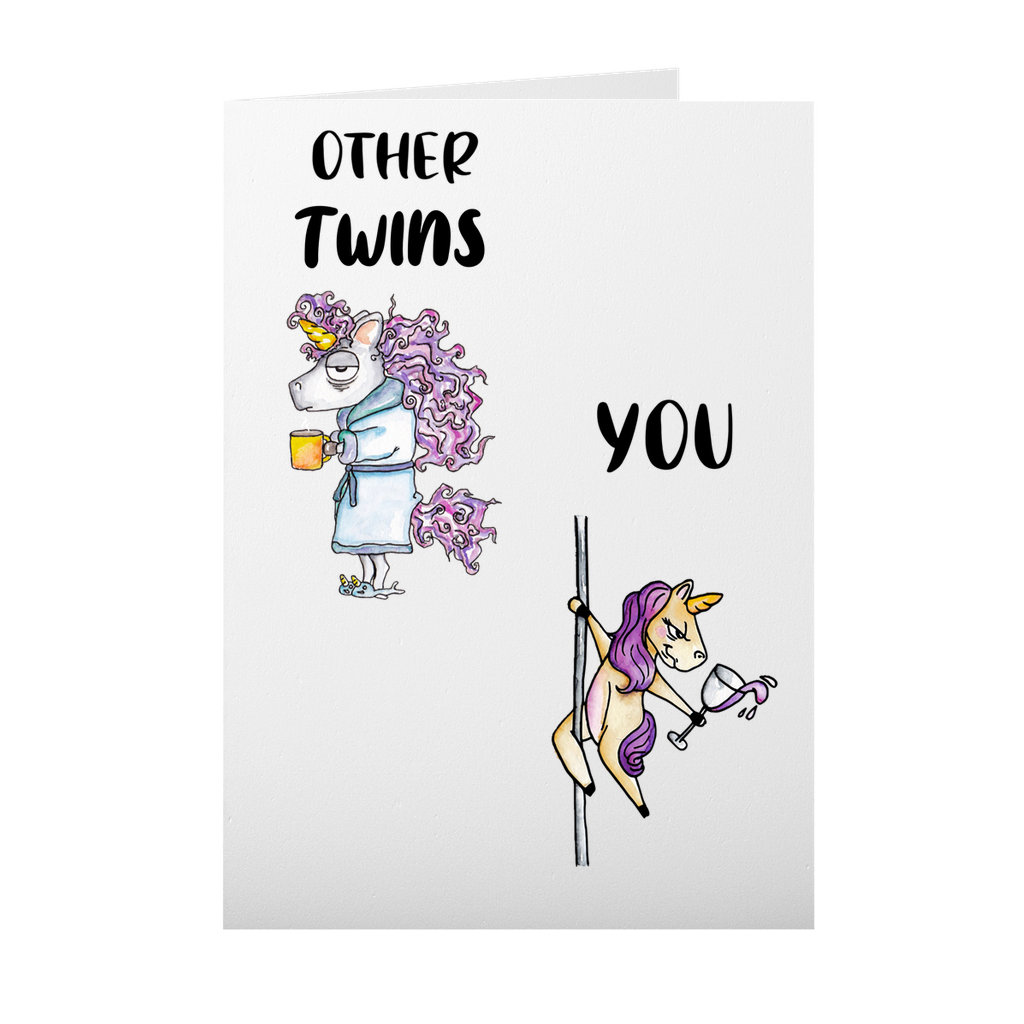 Twin Birthday Card Twin Sisters Birthday Card for Twins | Etsy