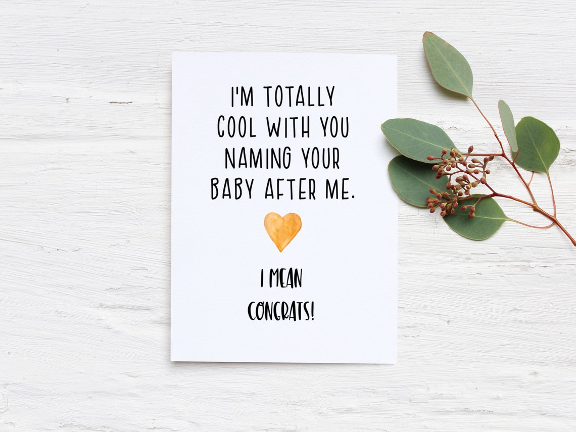 Congratulations Baby Card Funny Baby Greeting Card New - Etsy