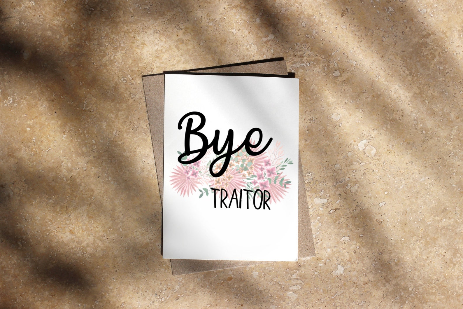 Bye Traitor Coworker Leaving Card Co-worker Going Away Card | Etsy