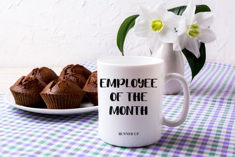 Employee of the Month Coffee Mug, Runner Up, Gift for Employee ...