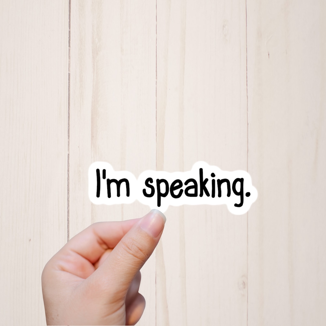 I'm Speaking Sticker, Kamala Harris, 2024 Election, Women's Rights ...
